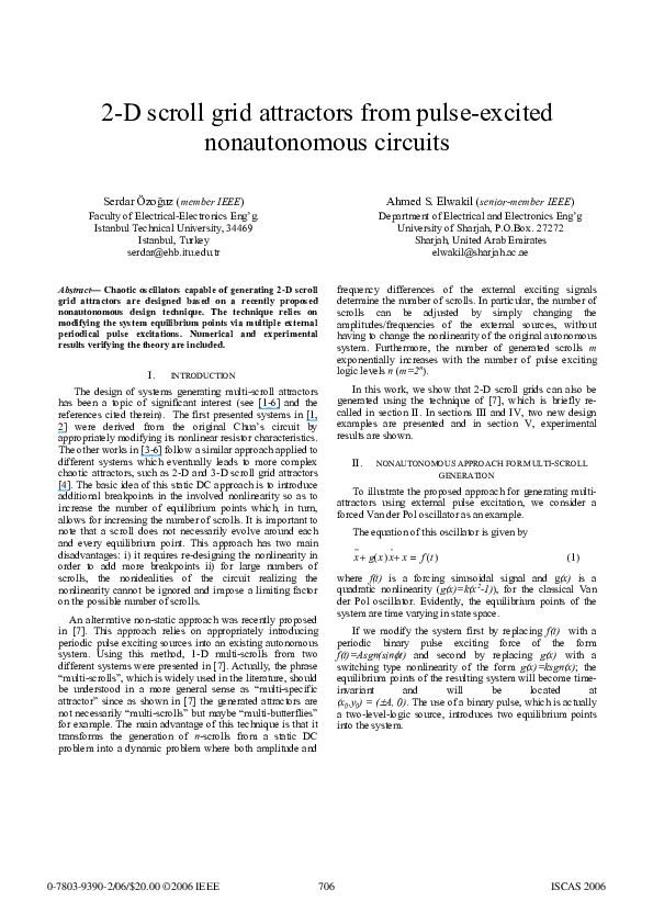 (PDF) 2D scroll grid attractors from pulse-excited nonautonomous circuits