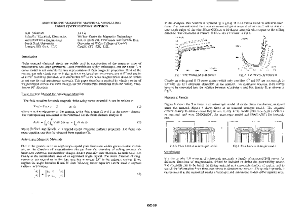 (PDF) Anisotropic Magnetic Material Modelling Using Finite Element Method