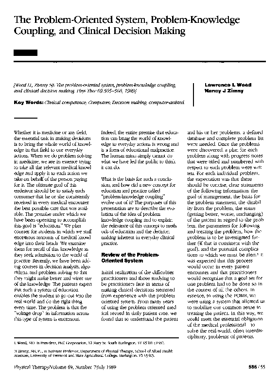 (PDF) The Problem-Oriented System, Problem-Knowledge Coupling, and ...