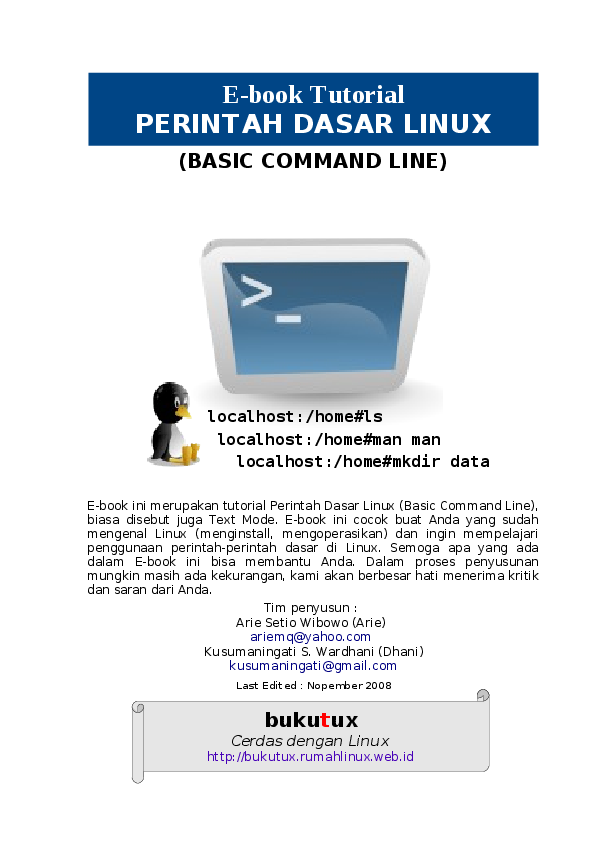 Pdf Materi Perintah Dasar Linux Basic Command Line On Linux Platform