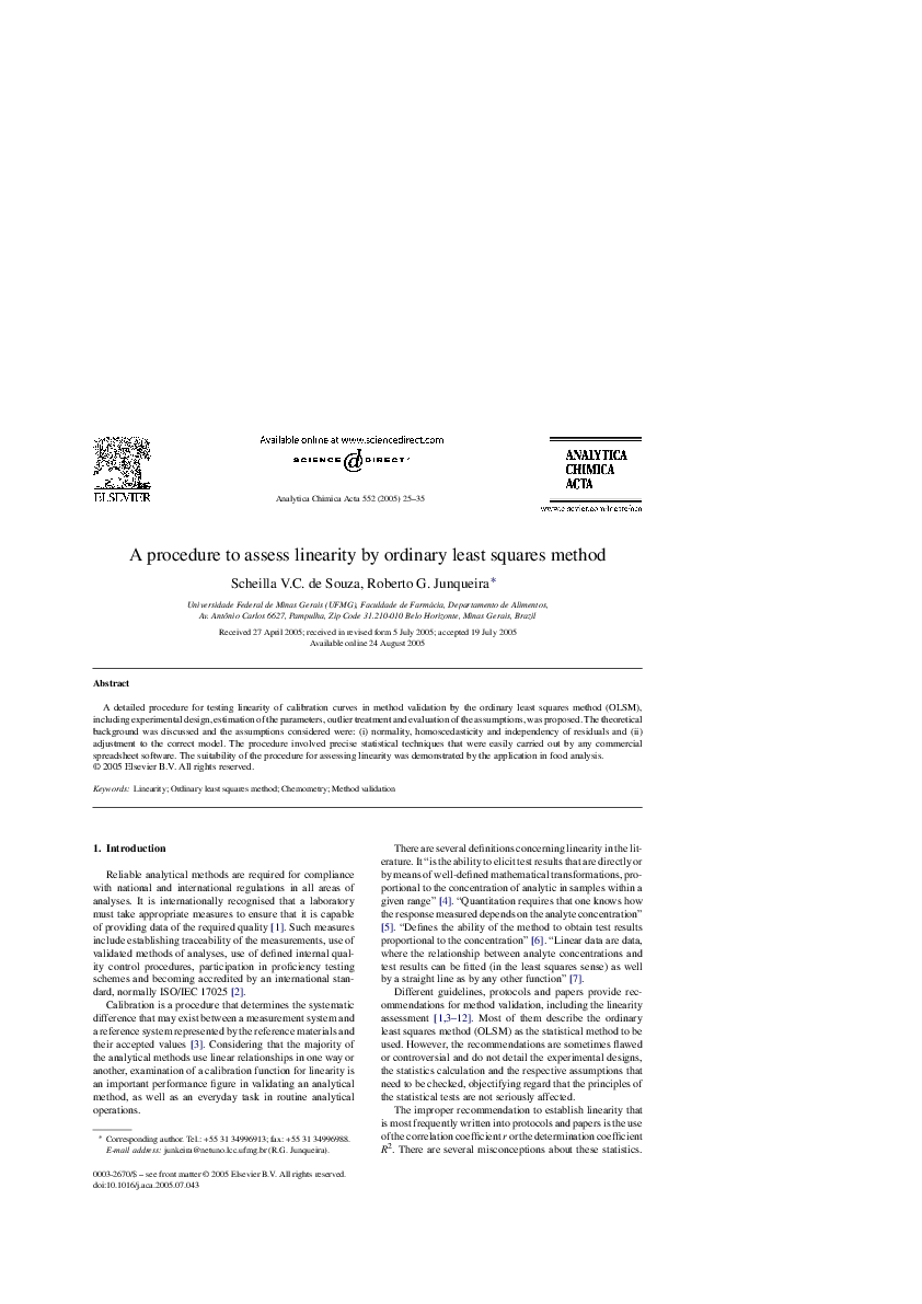 PDF A Procedure To Assess Linearity By Ordinary Least Squares Method pdf-a-procedure-to-assess-linearity-by-ordinary-least-squares-method