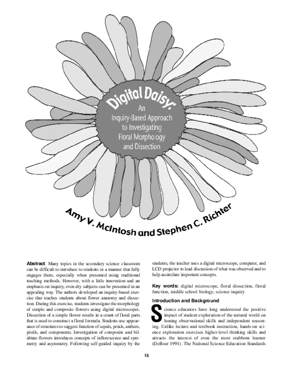 (PDF) Digital Daisy: An Inquiry-Based Approach to Investigating Floral ...