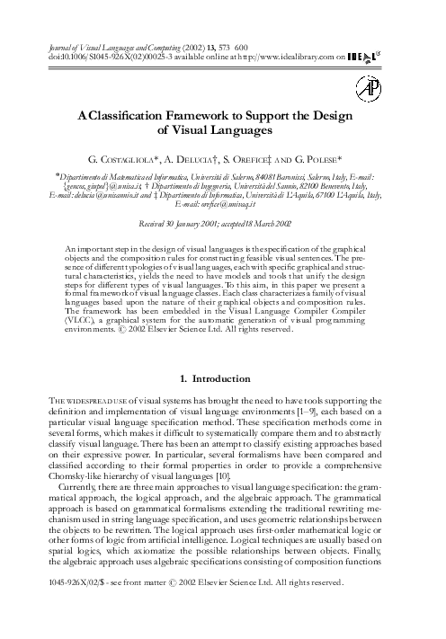 (PDF) Unified Framework for Visual Language Design