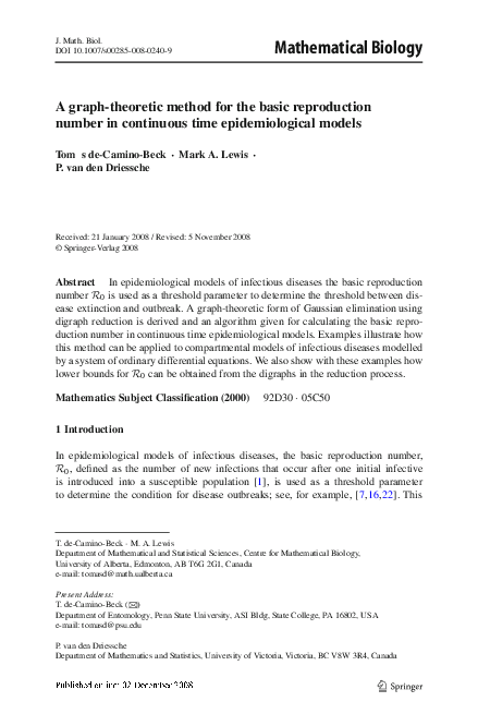 (PDF) A graph-theoretic method for the basic reproduction number in ...