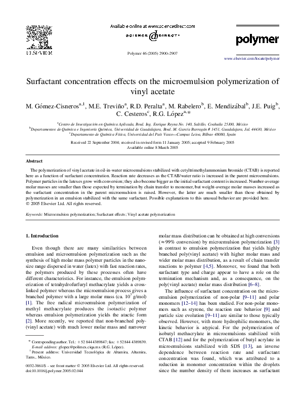(PDF) Surfactant concentration effects on the microemulsion ...