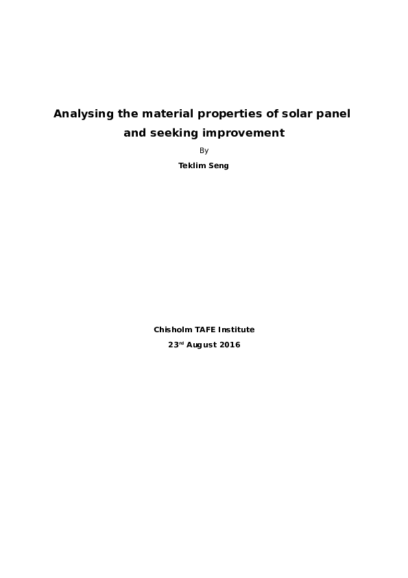 (DOC) Material science assignment