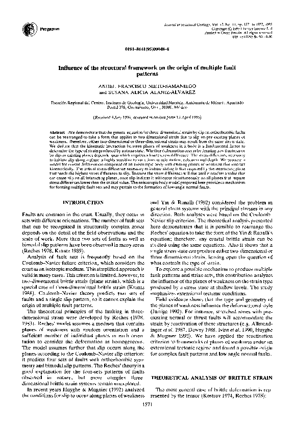 (PDF) Influence of the structural framework on the origin of multiple ... (PDF) Influence of the structural framework on the origin of multiple ...