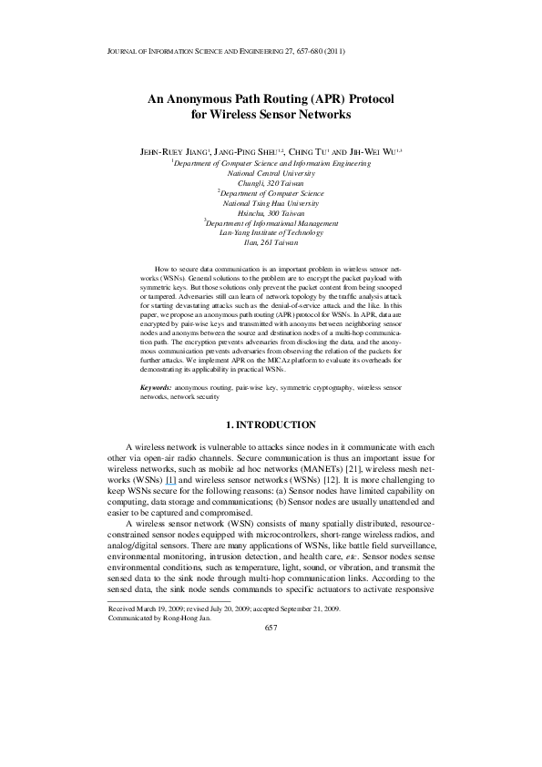 Pdf Efficient Path Planning And Data Gathering Protocols For The Wireless Sensor Network