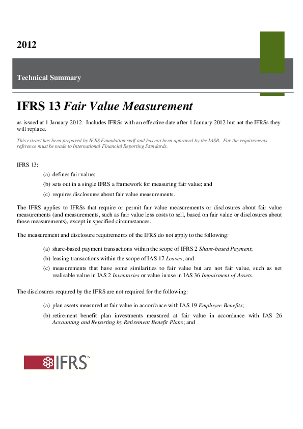 (PDF) IFRS 13
