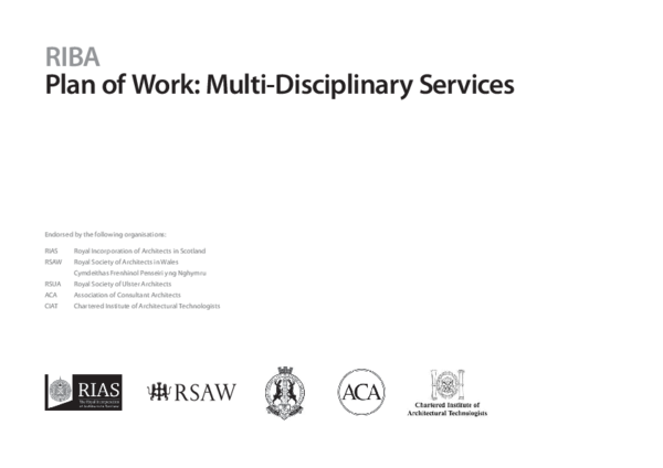 (PDF) RIBA Plan of Work: Multi-Disciplinary Services