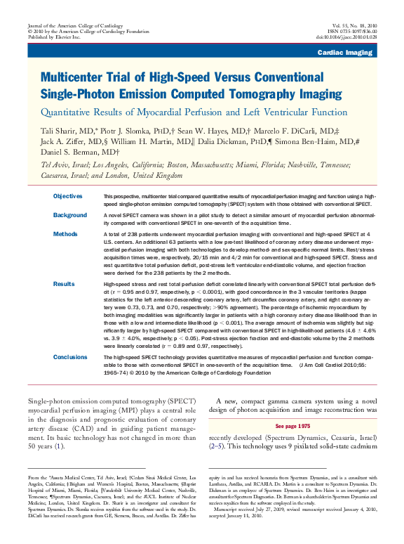 (PDF) Multicenter Trial of High-Speed Versus Conventional Single-Photon ...