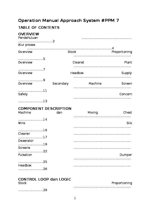 (DOC) Operation Manual Approach Systems