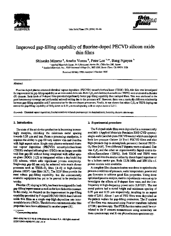 (PDF) Improved gap-filling capability of fluorine-doped PECVD silicon ...