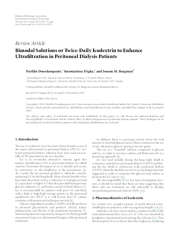 (PDF) Bimodal solutions or twice-daily icodextrin to enhance ...