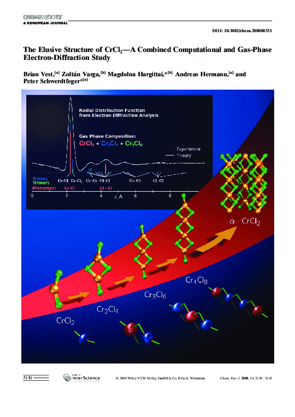 Pdf The Elusive Structure Of Crcl2—a Combined Computational And Gas Phase Electron Diffraction