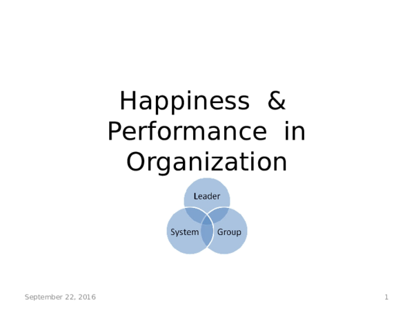 (PPT) Happiness & Performance