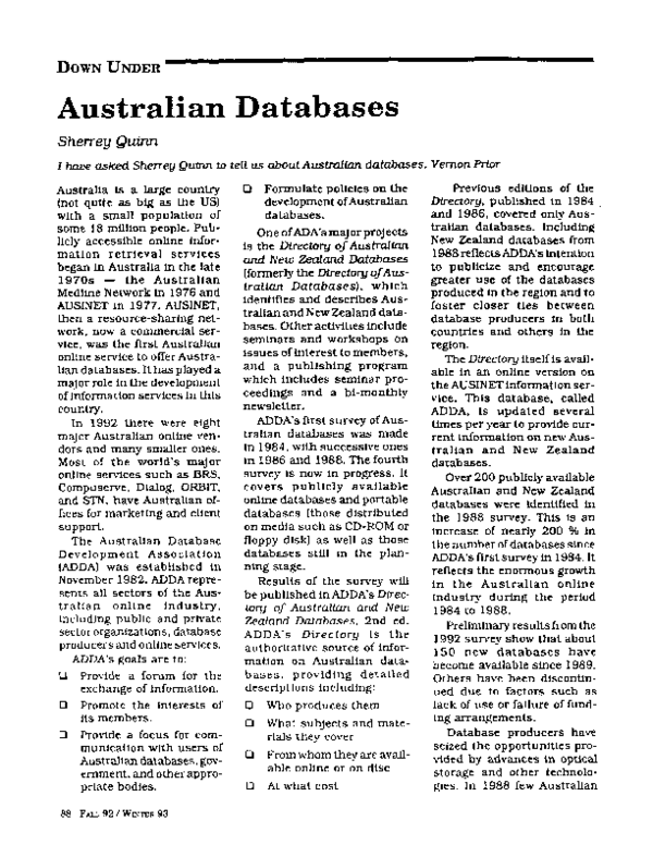 (PDF) Australian databases