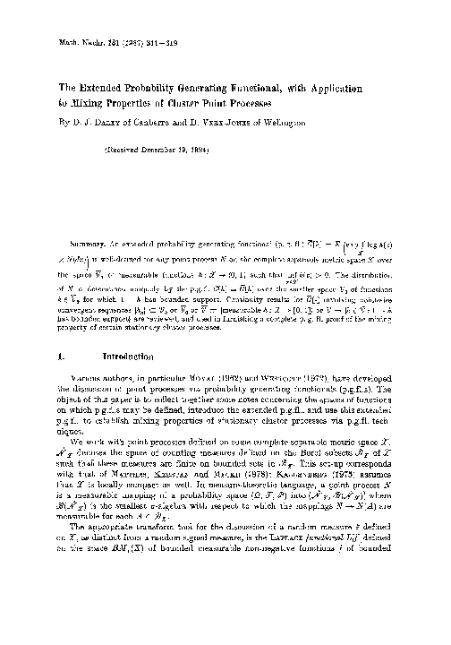 (PDF) Generating Functionals of Random Packing Point Processes: From Hard-Core to Carrier ...