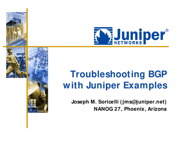 Pdf Troubleshooting Bgp With Juniper Examples