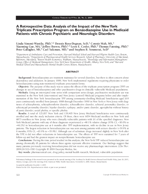 (PDF) A retrospective data analysis of the impact of the New York ...