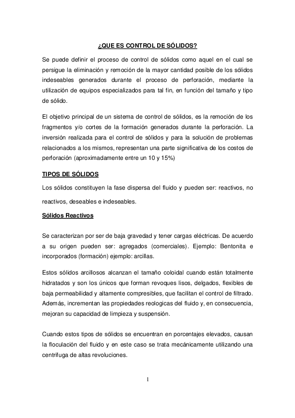 (PDF) QUE ES CONTROL DE SÓLIDOS