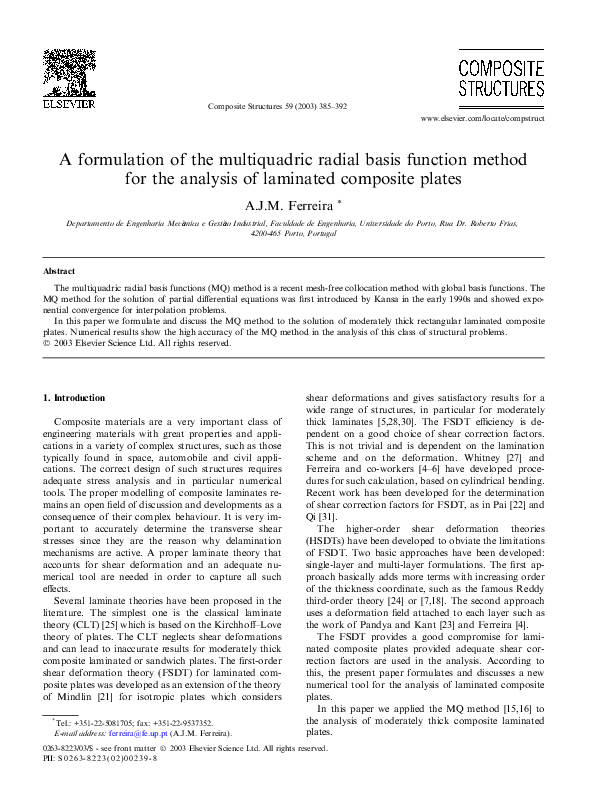 (PDF) A formulation of the multiquadric radial basis function method ...