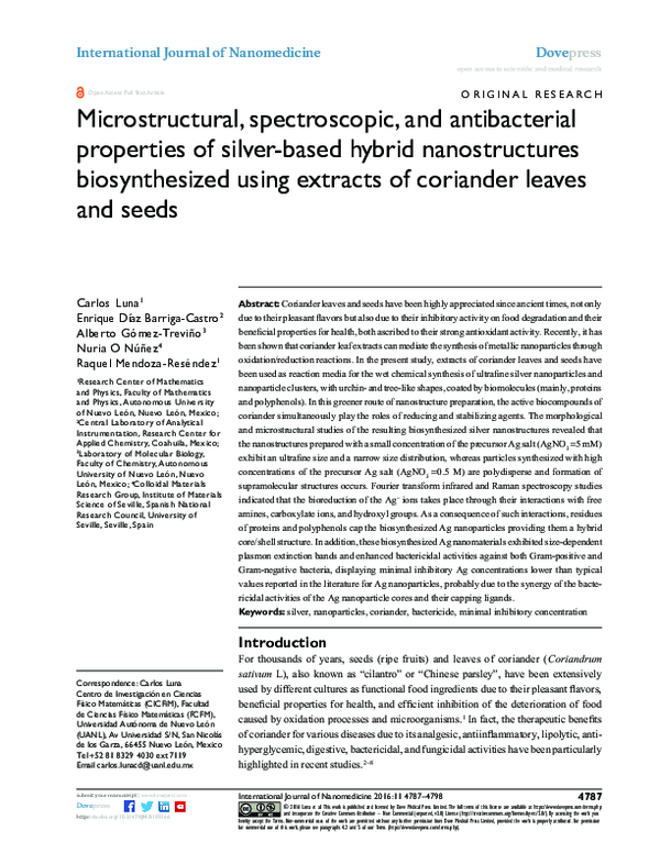 (PDF) Microstructural, spectroscopic and antibacterial properties of silver-based hybrid ...