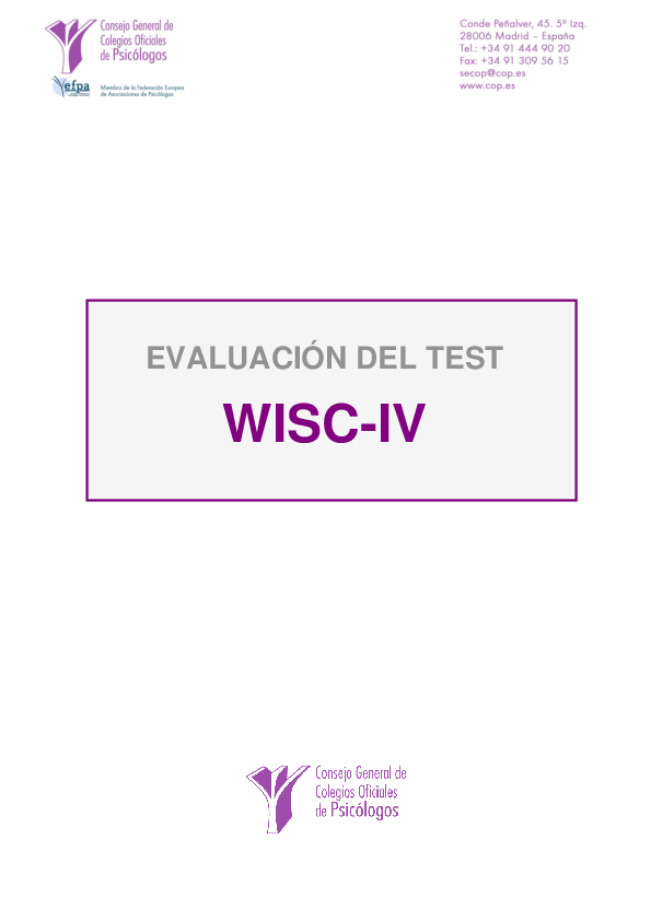 (PDF) WISC IV