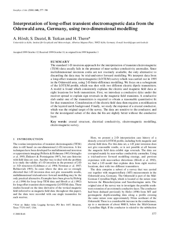 (PDF) Interpretation of long-offset transient electromagnetic data from Mount Merapi, Indonesia ...