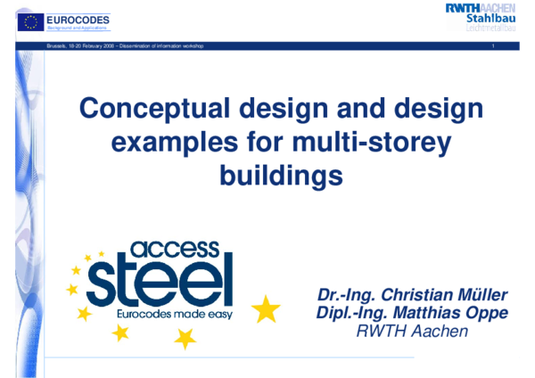 (PDF) EUROCODES Background and Applications Conceptual design and ...