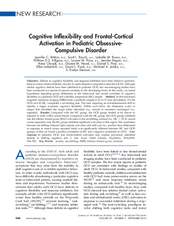 (PDF) Cognitive Inflexibility and Frontal-Cortical Activation in ...