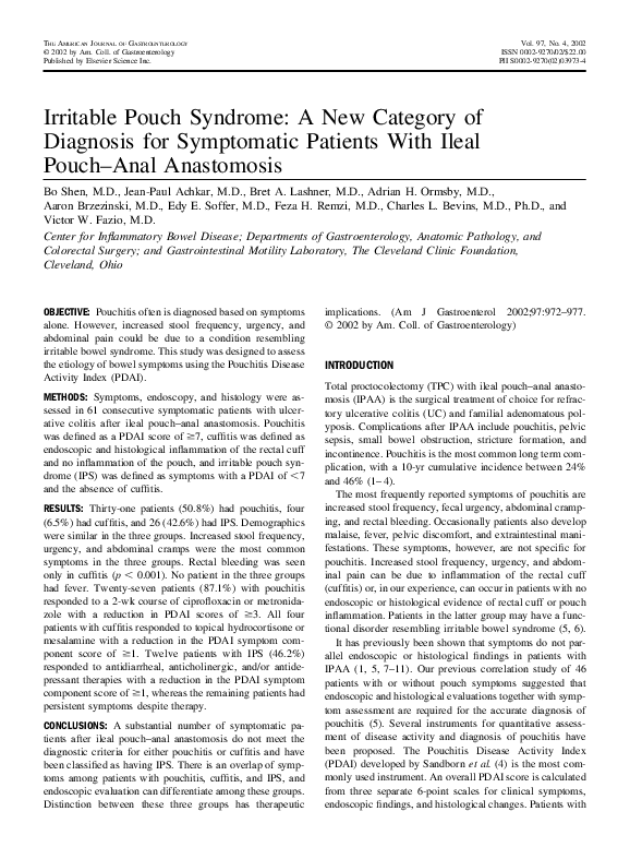 (PDF) Perforated Blind Pouch: An Unusual Late Complication Following ...