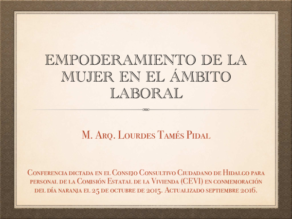 (PDF) EMPODERAMIENTO DE LA MUJER EN EL ÁMBITO LABORAL