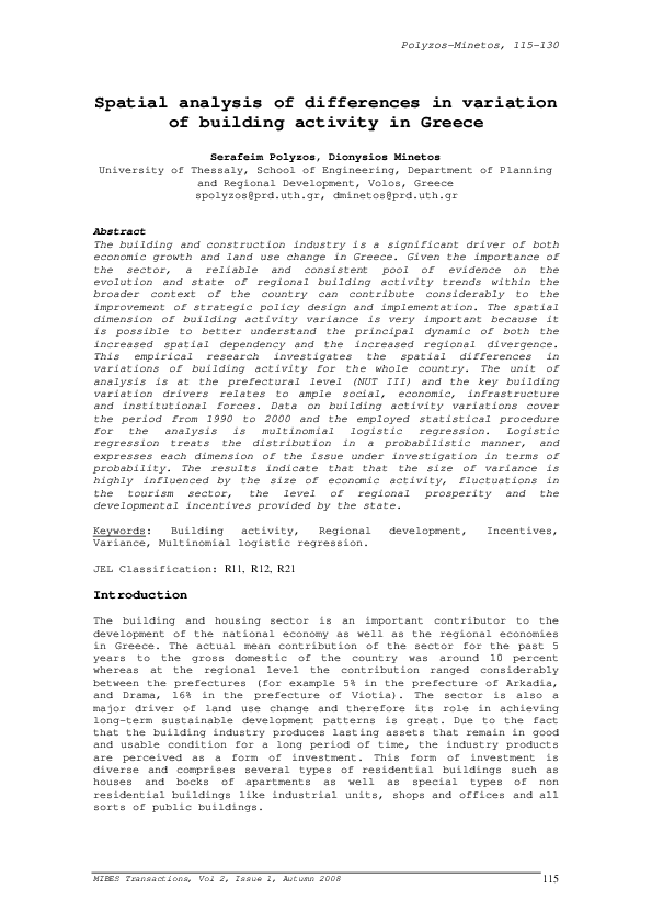 (PDF) Spatial analysis of differences in variation of building activity ...