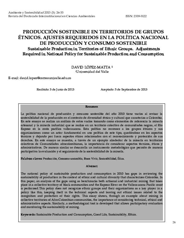 (PDF) Lopez Matta 2013 PRODUCCION SOSTENIBLE