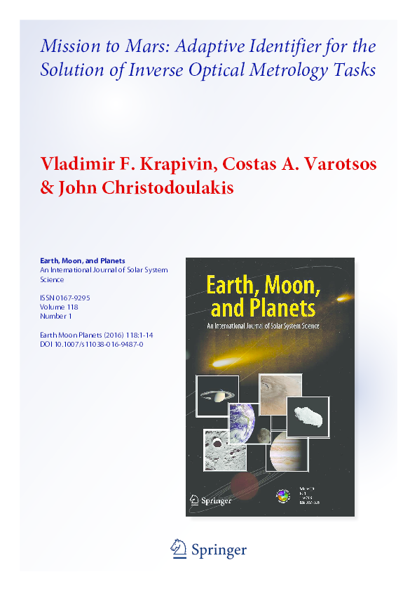 Mission to Mars: Adaptive Identifier for the Solution of Inverse ...