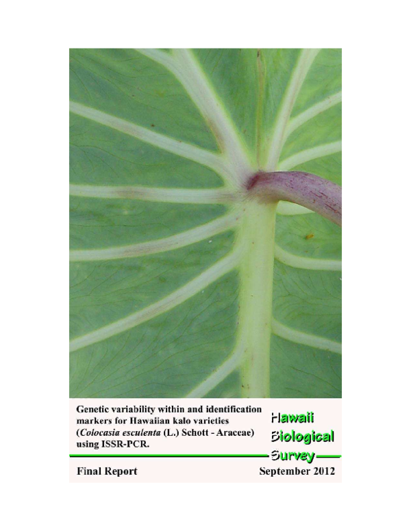 (PDF) Genetic variability within and identification markers for ...