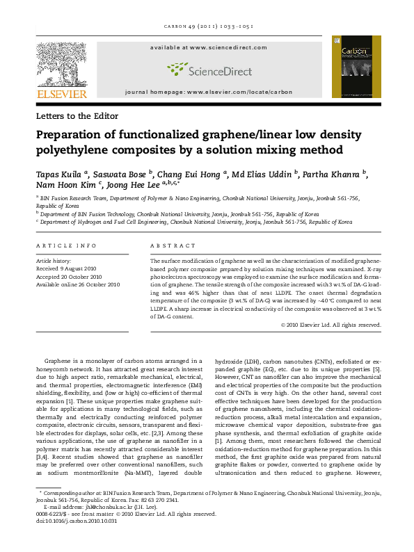 (PDF) Preparation of functionalized graphene/linear low density ...