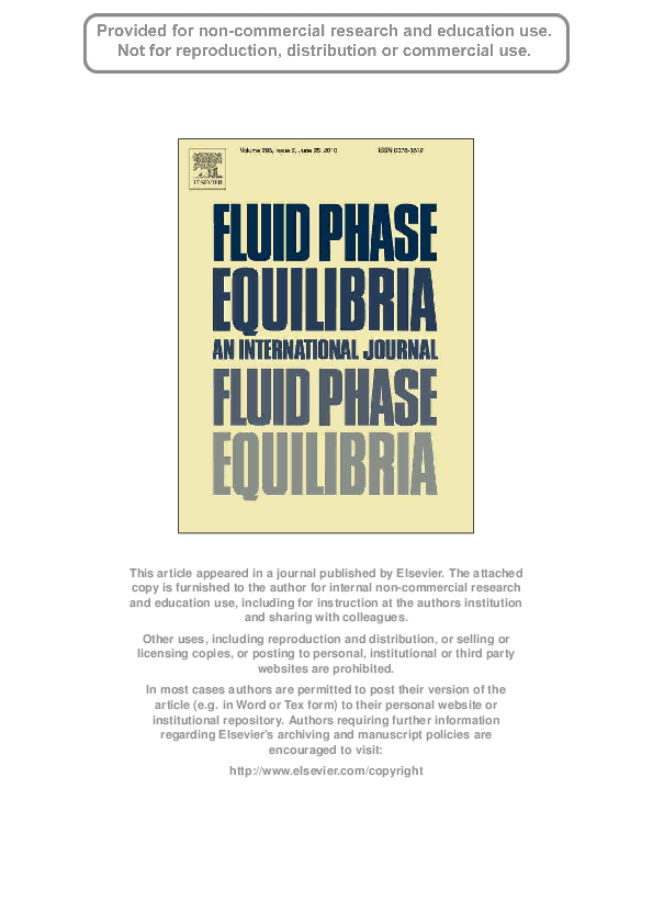 Pdf A New Three Parameter Cubic Equation Of State For Calculation Physical Properties And