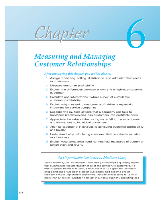 (PDF) Chapter 6 6 Chapter Measuring and Managing Customer Relationships