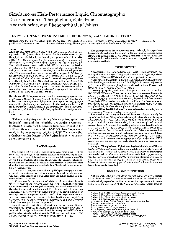 (PDF) Simultaneous high-performance liquid chromatography determination of carbamazepine and ...