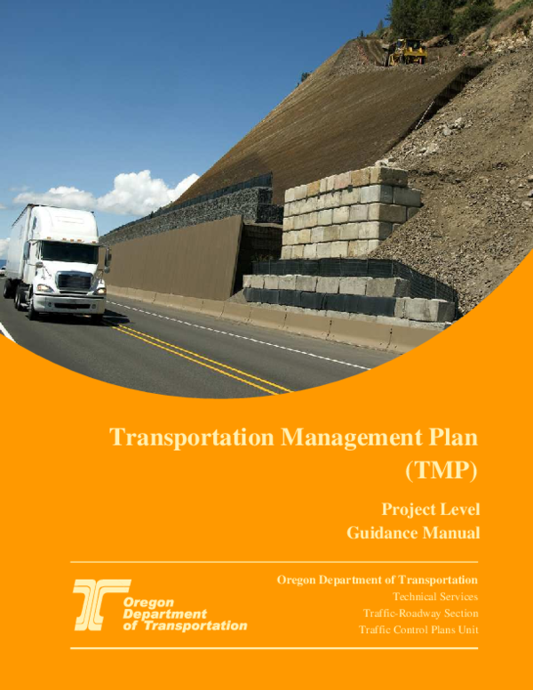 (PDF) Transportation Management Plan (TMP) Project Level Guidance ...
