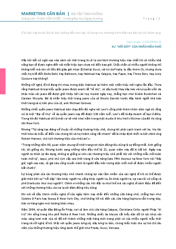 (PDF) Case study MKT CB PVC