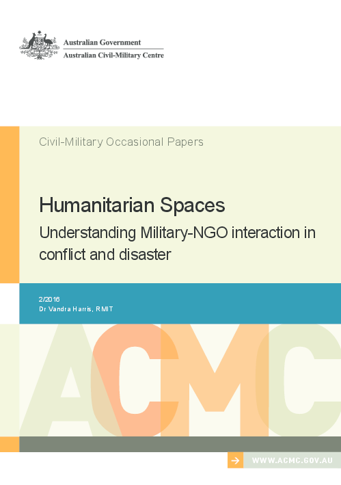 (PDF) Humanitarian Spaces: Understanding Military-NGO interaction in ...