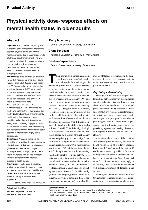 (PDF) Physical activity: Physical activity dose-response effects on ...