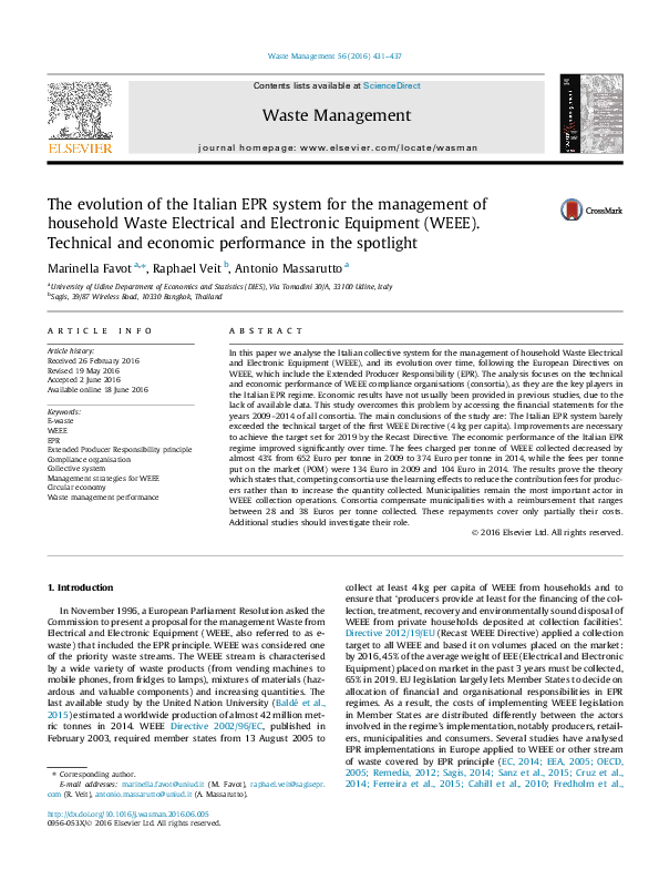 (PDF) The evolution of the Italian EPR system for the management of ...