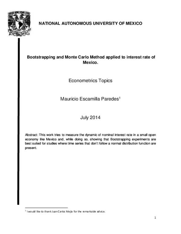 bootstrap econometrics