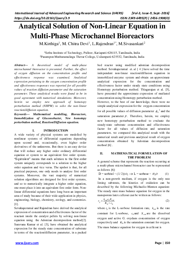 (PDF) Analytical Solution of Non-Linear Equation in Multi-Phase ... (PDF) Analytical Solution of Non-Linear Equation in Multi-Phase ...