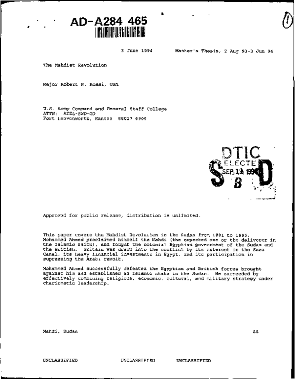 (PDF) The Mahdist Revolution