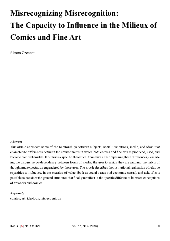 (PDF) Grennan, S. (2016) 'Misrecognising Misrecognition: the Capacity ...